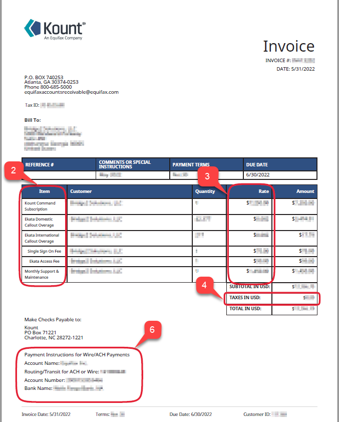 Kount Invoice Comparison – Kount